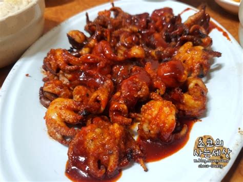 부산 중구 로컬 맛집중앙동 연탄 쭈꾸미 뚱보집 네이버 블로그