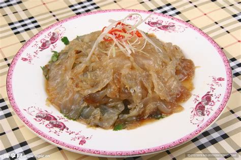 上汤海蛰摄影图 传统美食 餐饮美食 摄影图库 昵图网