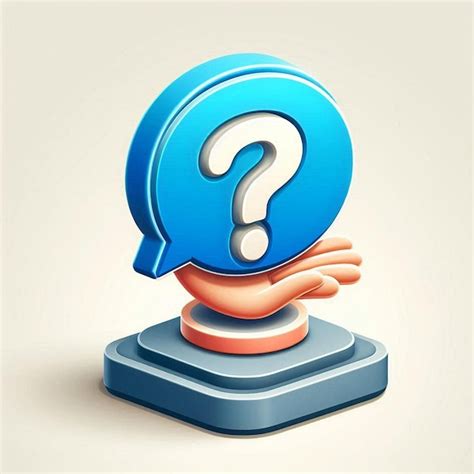 Speech Bubble With Question Mark Faq Support Help Concept 3d Vector