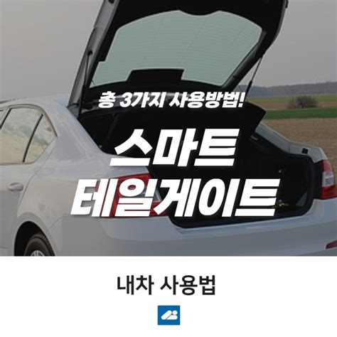 스마트파워테일게이트 전동트렁크 사용방법 현대 기아차 네이버 블로그