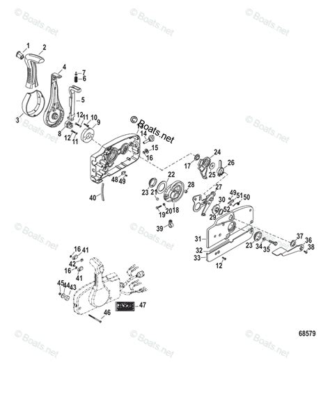 Mercury Rigging Parts And Accessories Remote Controls And Components Oem Parts Diagram For Remote