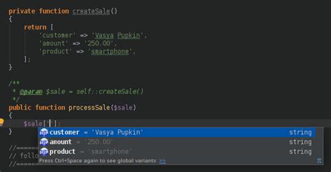 The Phpdoc Array Keys Format Supported By The Plugin Issue Klesun Deep Assoc Completion