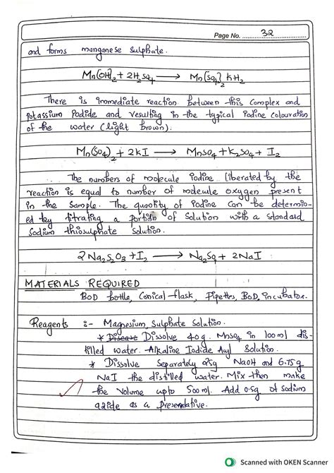 Solution Estimation Of Biological Oxygen Demand And Chemical Oxygen