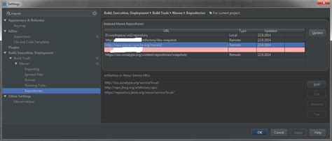 Intellij Idea Maven Artifact Search Is Always Empty Stack Overflow