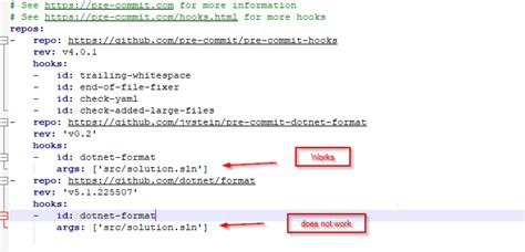 Pre Commit Hook Does Not Work If The Solution Is In A Sub Directory