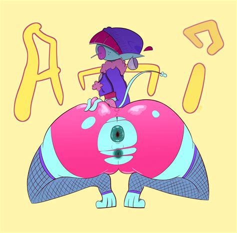Rule 34 Alien Anus Ass Beanie Big Butt Big Lips Candy Crouching
