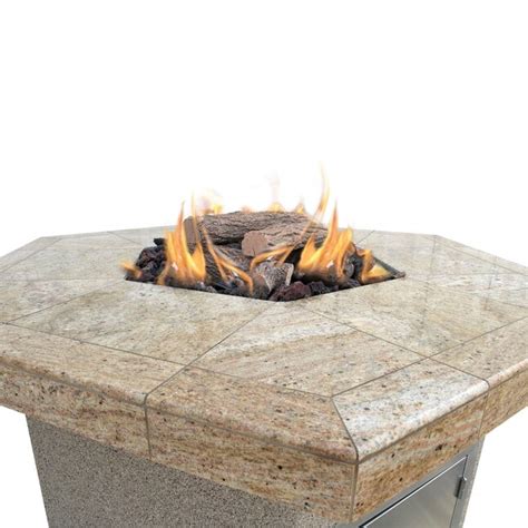 Cal Flame Fpt H402 48 In W 55000 Btu Beige Composite Tabletop Propane