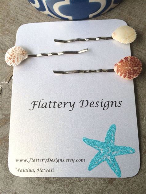 Hawaiian Scallop Shell Bobby Pins Shells Scallop Shells Shell Jewelry
