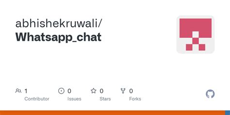 GitHub Abhishekruwali Whatsapp Chat