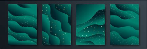 프리젠 테이션 디자인을위한 현대적인 3d 녹색 어두운 배경 프리젠 테이션 배너 표지 웹 전단지 카드 포스터 벽지 질감 슬라이드 잡지 및 파워 포인트를위한 벡터 일러스트