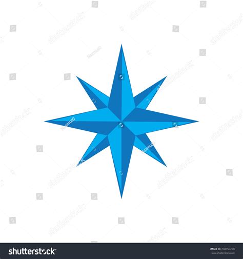 Basic Compass Icon Stock Vector Royalty Free 768650290 Shutterstock