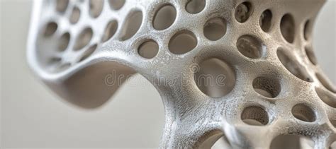 Titanium Hip Endoprosthesis Implant Design For Optimal Bone Integration In Medical Engineering