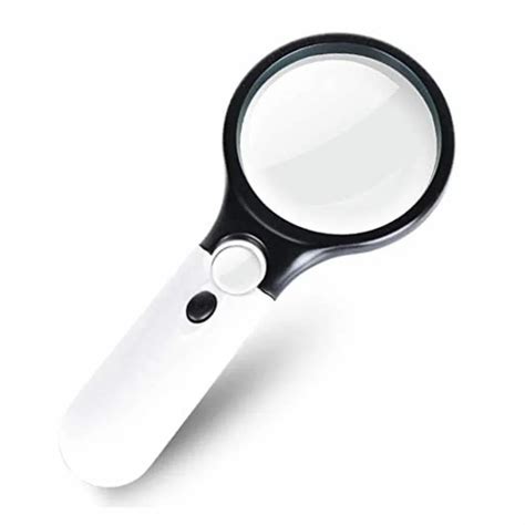 Plastic Magnifying Glass With Light Led Magnifier With 3x 45x