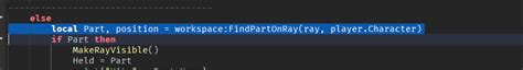 Trying To Create A Pick Up And Place Script Using Raycasts But Running