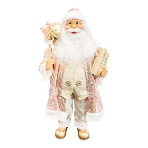 Blush Santa 90cm The Christmas Barn