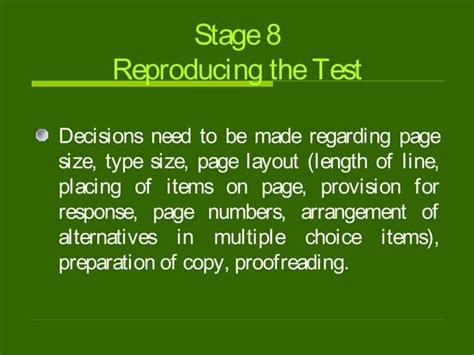 Stages Of Test Construction PPT