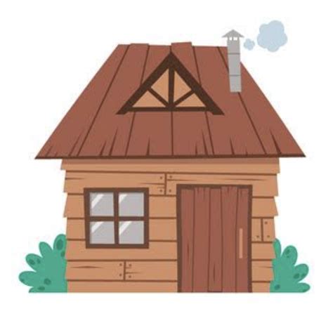 ДЕКОР КЪЩА ОТ ДЪРВО ОТ ПРИКАЗКАТА ЗА ТРИТЕ ПРАСЕНЦА