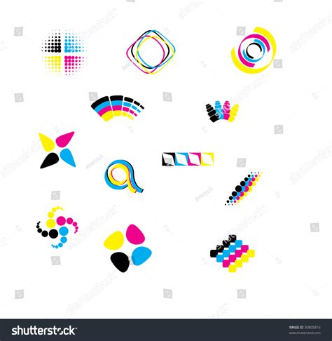 Vector Cmyk Design Elements Shutterstock