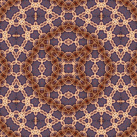 Premium Photo Seamless Pattern Square Mandala Kaleidoscope