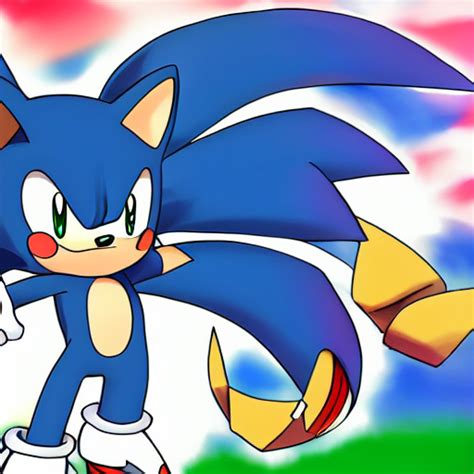 Krea Ai Pokemon That Looks Like Sonic The Hedgehog In Poke