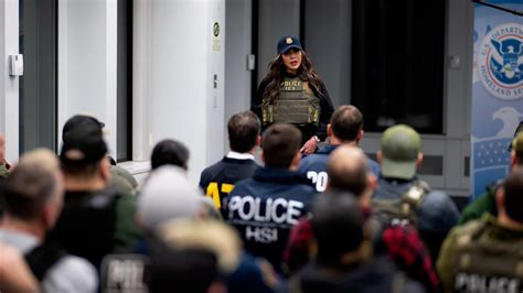 Homeland Security Secretary Kristi Noem Joins Nyc Immigration Raids