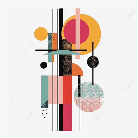 보호 색상의 다양한 모양을 가진 바우하우스 기하학적 구분선 바우하우스 눈 포스터 Png 일러스트 및 이미지 에 대한 무료 다운로드 Pngtree