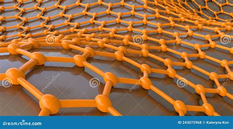 Graphene Allotrope Of Carbon Chemical Formula And Structure Vector