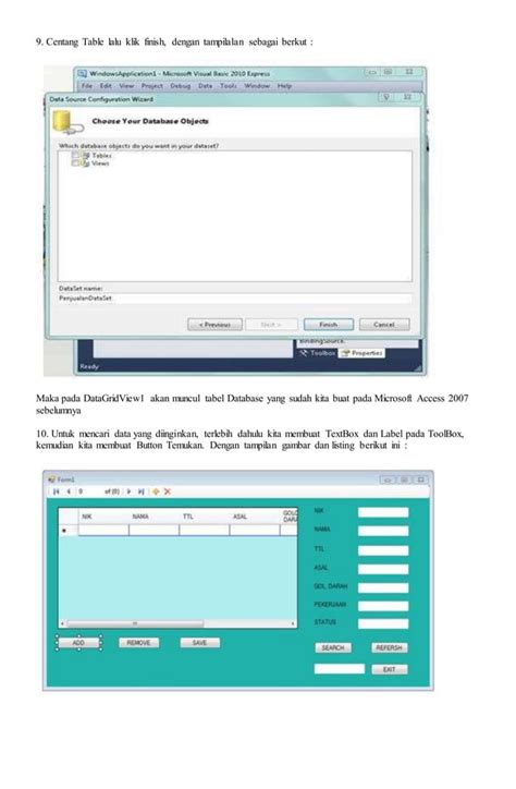 Tutorial Membuat Database Menggunakan Vb PDF