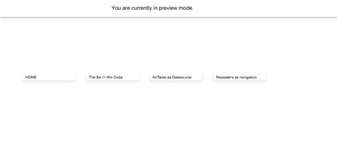 Create Menu Navigation Using The Repeaters On Your Page Velo By Wix