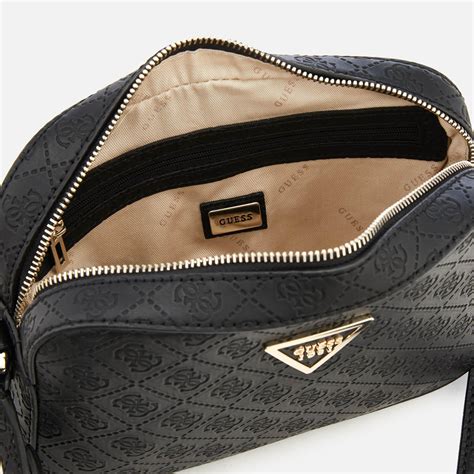 Guess Synthetic Kamryn Top Zip Cross Body Bag In Black Lyst