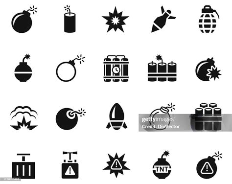 Explode Icon Set High Res Vector Graphic Getty Images