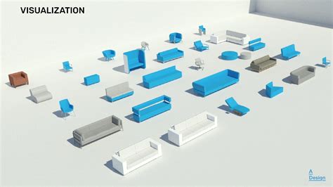 Sofas And Armchairs Pack Of Revit Families 3d Model Cgtrader