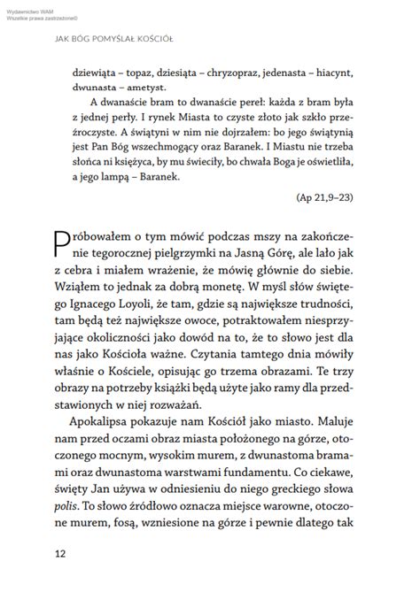 Jak Bóg pomyślał Kościół wydawnictwowam pl