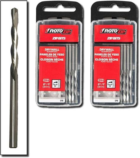 Roto Zip 1 8 Guide Point Drywall Router Bits For Cutout Tools 16 Pack