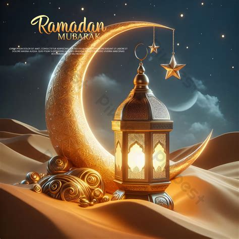 등불 달과 램프를 배경으로 한 행복한 이드 알피트르 포스터 Png Psd 무료 다운로드 Pikbest