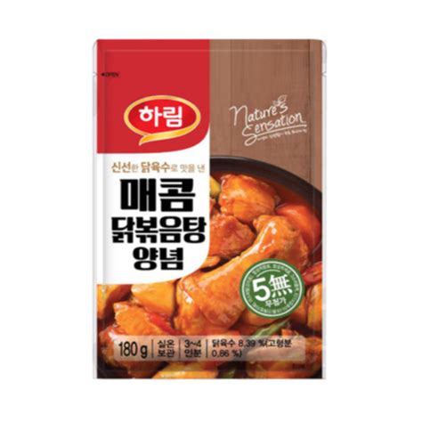하림 매운 닭볶음탕 소스 180g 배민 장보기∙쇼핑