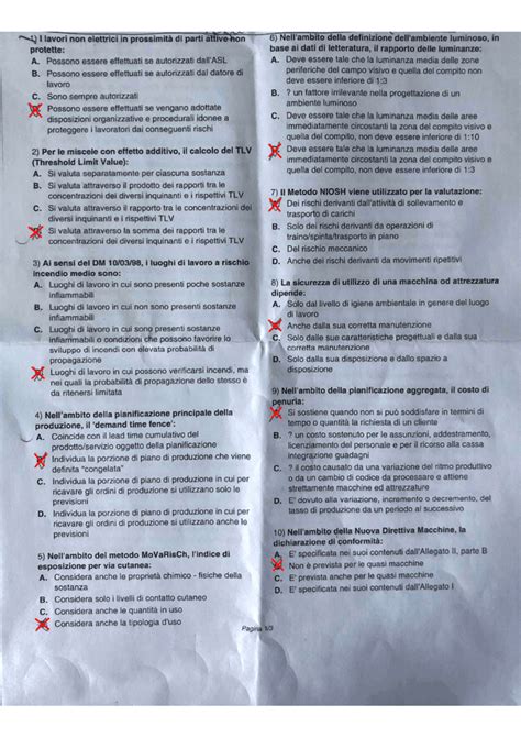 Gestione E Sicurezza Degli Impianti Industriali Tracce Esame Docsity