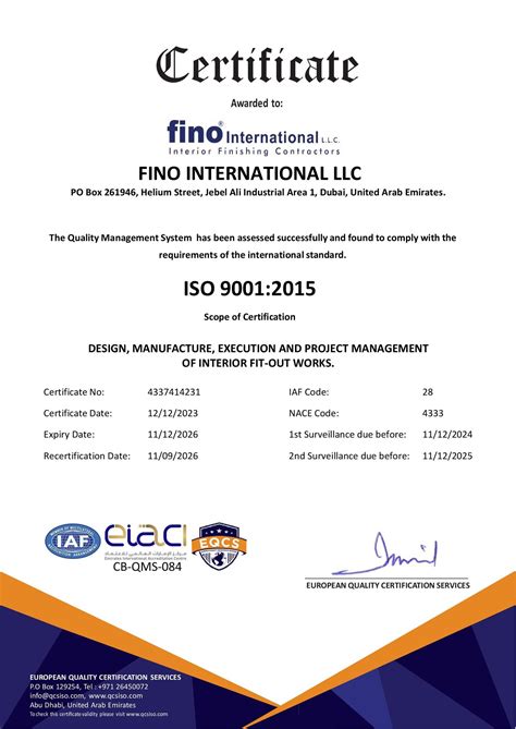 ISO Certification