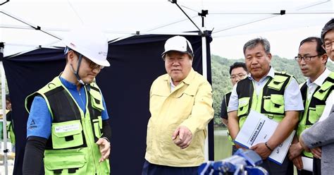 농어촌公 왕암저수지서 정밀안전진단 시연회 개최