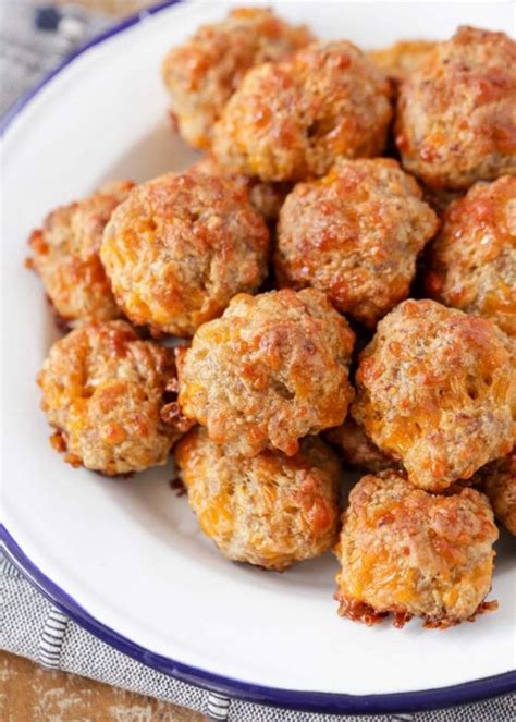 Cream Cheese Sausage Balls 4 Ingredients Lil Luna
