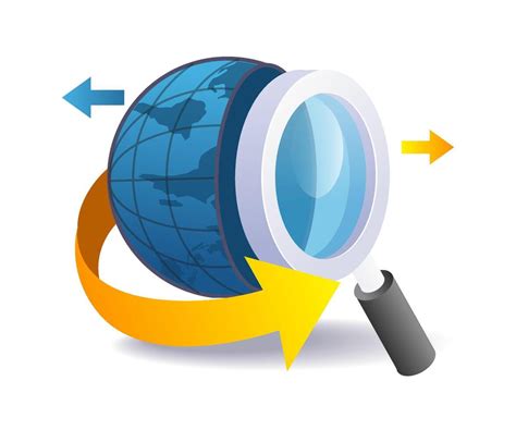 Magnifying Glass With Split Earth 68806848 Vector Art At Vecteezy