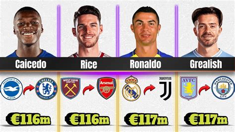 Top 40 Most Expensive Transfers In All Time Football History Youtube