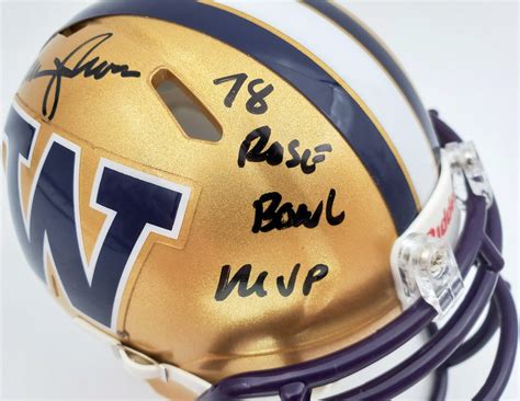 Warren Moon Autographed Signed Washington Huskies Speed Mini Helmet 78