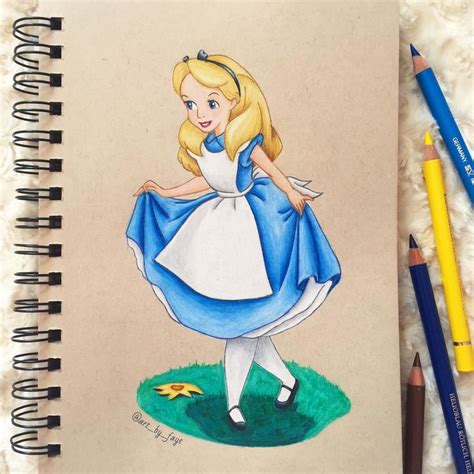 How To Draw Alice In Wonderland