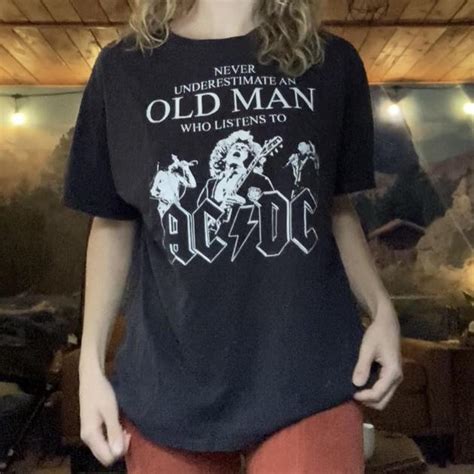 Vintage “never Underestimate An Old Man That Listens Depop