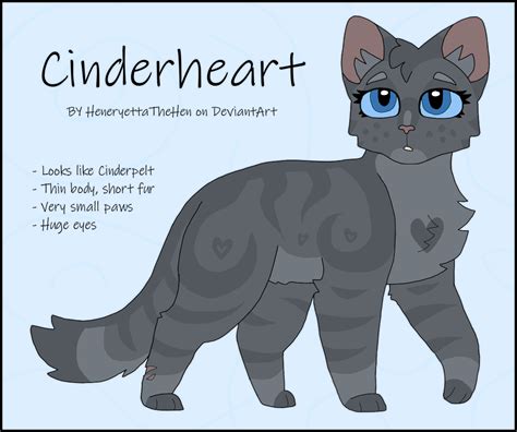 Warrior Cats Design 113 Cinderheart By Heneryettathehen On Deviantart