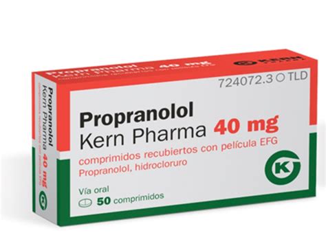 Propranolol Tabletas 30 Mg — Entrega