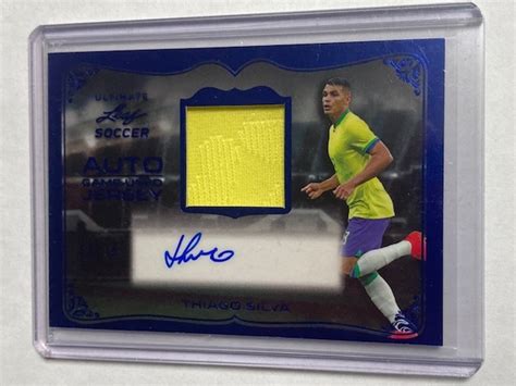 【未使用】2022 Leaf Ultimate Soccer Jersey Autograph Thiago Silva 35 チアゴ