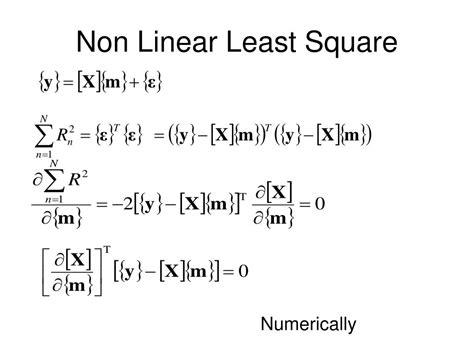 PPT Least Square Method PowerPoint Presentation Free Download ID