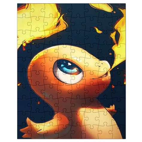 Quebra Cabeça Personalizado 90 Peças 30 Cm X 20 Cm Charmander Pokémon